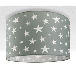 Paco Home Deckenleuchte &raquo;Capri 315&laquo; E27 Kinderlampe Deckenlampe LED Kinderzimmer Sternenhimmel Motiv E27 wei&szlig; 1, &Oslash; 45,5cm H: 29,5cm