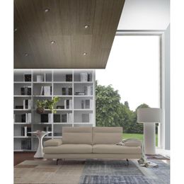 Calia italia 3-Sitzer &raquo;Toby Wing, 208 cm breit, Designsofa, hochwertige Verarbeitungsdetails&laquo; inkl. Sitztiefenverstellung und Armteilfunktion, F&uuml;&szlig;e in