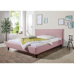 Maintal Polsterbett &raquo;Gustine&laquo; Bettseiten zerlegt, ohne Bettkasten rosa Liegefl&auml;che L&auml;nge B: 200cm x 180cm, Struktur (100% Polyester) Einlegerahmen/ohne 