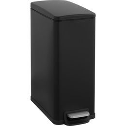 OTTO home M&uuml;lleimer &raquo;Joonah, Soft Close, schmal und kompakt&laquo; 1 Beh&auml;lter Nischen-M&uuml;lleimer, Treteimer, Kosmetikeimer mit Deckel Edelstahl B/H/T: 25,5cm