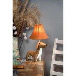 Happy Lamps for smiling eyes LED Tischleuchte &raquo;Waldi der Dackel&laquo; GU 5,3 1 Stk. Neutralwei&szlig; Hochwertig, Einzigartig, Tiermotiv braun 1, H: 26cm, 1 Stk.