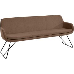 Musterring Essbank &raquo;Tavia&laquo; Schlittengestell in drei Ausf&uuml;hrungen, Breite 180, 200 oder 220 cm braun 100% PES B/H/T: 180cm x 87cm x 66cm, Flachgewebe