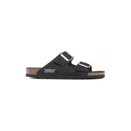 Sunbay Pantoletten "Trefle" in Schwarz - 53% | Gr&ouml;&szlig;e 38 | Damen-pantoletten