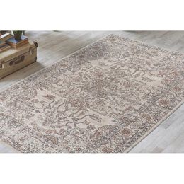 Kayoom Teppich &raquo;Perry 325&laquo; rechteckig 16 mm H&ouml;he digitaler Druck, verwaschenes Farbendesign, pflegeleicht beige Baumwolle B : 160cm 1 Stk., 16mm, L: 230cm