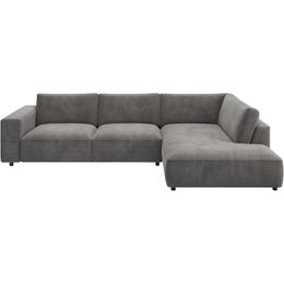 Musterring Ecksofa &raquo;MR LUCIA, Luxuri&ouml;se Wohlf&uuml;hlgarnitur von &laquo; Erstklassige Kammerkissen, komfortable Umbauecke & zeitloser Look grau 88% Polyester, 12% 