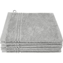Dyckhoff Waschhandschuh &raquo;Nature&laquo; silber Baumwolle B/L: 16cm x 21cm