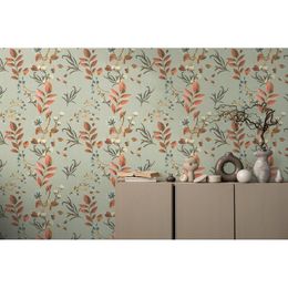 Livingwalls living walls Vliestapete &raquo;Streifentapete Klassisches Streifenmuster matt&laquo; matt glatt bunt Vlies B/L: 0,53m x 10,05m, Rollen: 1