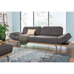 Creation BY ROLF BENZ 3-Sitzer &raquo;CR.420, Designsofa, Loungesofa&laquo; in 2 Qualit&auml;ten, Holzrahmen in Eiche Natur oder Nu&szlig;baum, Breite 232 cm braun Leder 
