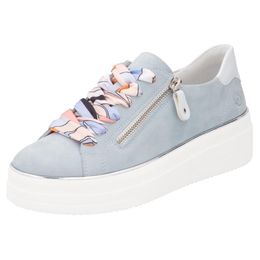 Remonte Damen Plateausneaker , Freizeitschuh, Halbschuh, Schn&uuml;rschuh mit seitlichem Rei&szlig;verschluss wei&szlig; 39