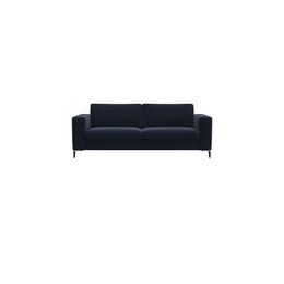 FLEXLUX 2,5-Sitzer &raquo;Fiore, superbequemer Sitzkomfort durch Kaltschaum im Sitz&laquo; breite Armlehnen, F&uuml;&szlig;e Alu+schwarz blau 100% Polyester B/H/T: 196cm x 
