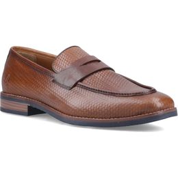 Hush Puppies Mitchell Leder Herren Tan Slipper