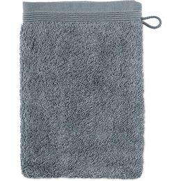 M&ouml;ve Waschhandschuh &raquo;Superwuschel 100% Premium Cotton Baumwolle&laquo; mit Biesenbord&uuml;re und praktischem Kordelaufh&auml;nger, einfarbig, weich blau Walkfrottier, 