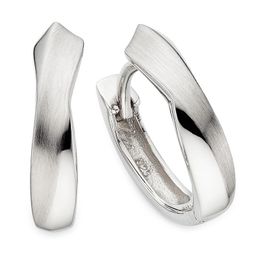 Bruno Banani Damen Paar Creolen &raquo;Schmuck Geschenk Silbercreolen&laquo; Silber 925 (Sterlingsilber)