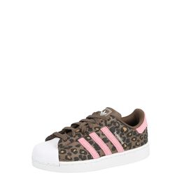 adidas originals Sneaker 'SUPERSTAR II C' Jungen Gr&ouml;&szlig;e 35 braun / rosa / schwarz