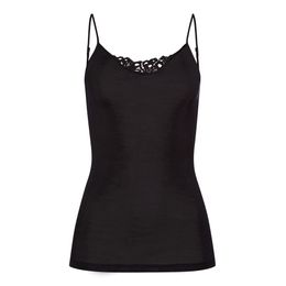 Hanro Spaghettitop ' Woolen Silk ' Damen Gr&ouml;&szlig;e L schwarz