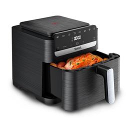 Tefal Hei&szlig;luftfritteuse &raquo;EY8618 Easy Fry Mega Compact&laquo; platzsparendes Design, 7,5 L, 8 Portionen, intuitiver Touchscreen Einheitsgr&ouml;&szlig;e Hei&szlig;luftfritteuse