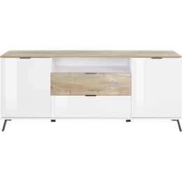 Home Affaire Sideboard &raquo;CASANOVA&laquo; Breite ca. 180 cm wei&szlig; B/H/T: 180cm x 75cm x 40cm, 2 Stk., 2 Stk.