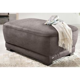 Home Affaire Polsterhocker &raquo;Telos&laquo; passend zum "Telos" ecksofa, in 3 Bezugsqualit&auml;ten grau Chenille (100% Polyester);dicke Luxus-Microfaser in 