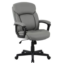 OTTO home Chefsessel &raquo;Julia, Chefsessel,&laquo; () komfortable Polsterung, viele ergonomischen Funktionen grau B/H/T: 62cm x 110cm x 62cm, Kunstleder