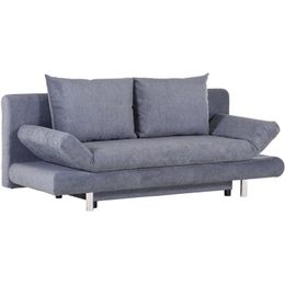 GUTMANN FACTORY Schlafsofa grau 100% Polyester B/H/T: 194cm x 73cm x 91cm, Flachgewebe
