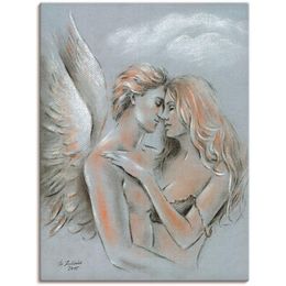 Artland Wandbild &raquo;Engel auf Erden&laquo; klassische Fantasie 1 Stk. tlg. als Leinwandbild, Poster in verschied. Gr&ouml;&szlig;en blau Leinwand B/H/T: 45cm x 60cm, 