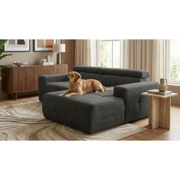 OTTO home Ecksofa &raquo;Ballerup 211 x 175 cm, auch mit verstellbarer Sitztiefe&laquo; Kopfteile verstellbar, Pet Friendly Bezug, L-Form grau 100% Polyester B/H/