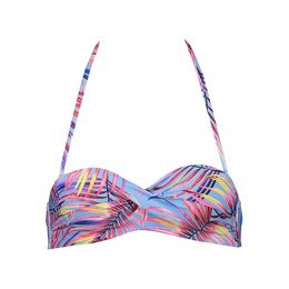 Lascana Bikini-Oberteil in Hellblau/ Bunt - 64% | Gr&ouml;&szlig;e 42D-Cup | Damen-bademode