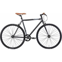 Bikestar Singlespeed 1 Gang Shimano f&uuml;r Damen und Herren schwarz 53cm, 28 Zoll (71,12cm) Singlespeed