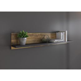 Home Affaire Wandboard &raquo;York, modernes Wandregal, H&auml;ngeregal mit Ablagefach&laquo; vielseitig einsetzbar, in Hunton Oak Dekor verf&uuml;gbar, 156 cm breit 