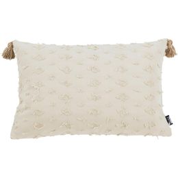done. Dekokissen &raquo;Luise&laquo; unifarben, Rei&szlig;verschluss, Kissenh&uuml;le ohne F&uuml;llung, 1 St&uuml;ck beige Baumwolle B/L: 40cm x 60cm, 1 Stk.