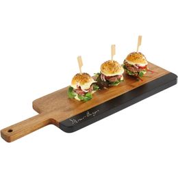APS Servierbrett braun Massivholz B/H/L: 15cm x 1,5cm x 48,5cm