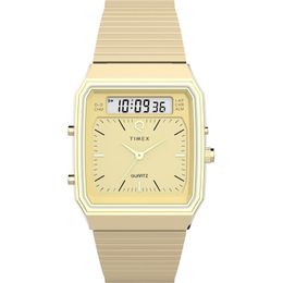 Timex Herren Quarzuhr &raquo;REISSUE&laquo; Armbanduhr, Herrenuhr, Damenuhr,digital,Edelstahlarmband gold Einheitsgr&ouml;&szlig;e