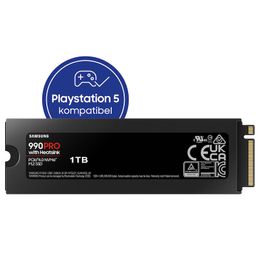 Samsung interne SSD &raquo;990 PRO Heatsink&laquo; 1 TB Anschluss M.2 mit K&uuml;hlk&ouml;rper schwarz 5 Jahre eingeschr&auml;nkte Herstellergarantie oder bis zu 600/1200 TB Total Bytes