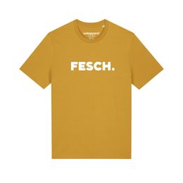 Watapparel T-Shirt ' Fesch ' Herren Gr&ouml;&szlig;e XXXL ocker / wei&szlig;