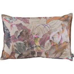 HOCK Dekokissen &raquo;Lilly Love&laquo; mit Vogelprint in Aquarelloptik, Kissenh&uuml;lle mit F&uuml;llung, 1 St&uuml;ck bunt Baumwolle B/L: 40cm x 60cm, 1 Stk.