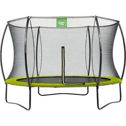 EXIT Gartentrampolin &raquo;Silhouette&laquo; &Oslash; 305 cm mit Sicherheitsnetz gr&uuml;n &Oslash; 305cm