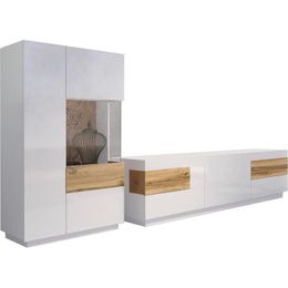 OTTO home Wohnwand &raquo;Silke&laquo; Set, 2 Stk. tlg. wei&szlig; B/H/T: 286cmcm