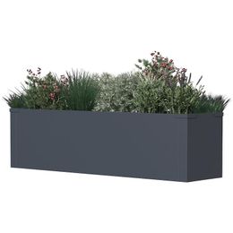 WESTMANN Pflanzk&uuml;bel &raquo;Metall &raquo;Talus&laquo; in S, M, L oder XL&laquo; Anthrazit, in verschiedenen Gr&ouml;&szlig;en erh&auml;ltlich grau Stahl B/H/T: 100cm x 27cm x 25cm