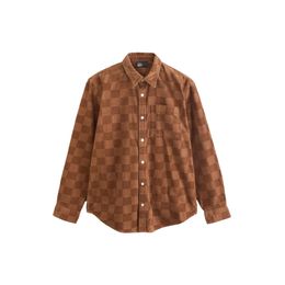 next Hemd Herren Gr&ouml;&szlig;e XS braun / hellbraun