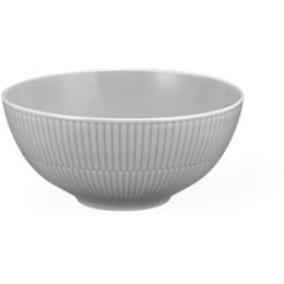 Seltmann Weiden Sch&uuml;ssel &raquo;Amina&laquo; 1 aus Porzellan Schale gro&szlig; mit Relief grau Porzellan &Oslash; 21,4cm