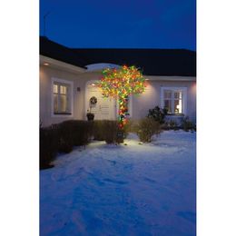 Konstsmide LED-Lichterkette &raquo;Weihnachtsdeko aussen&laquo; 80 Stk.-flammig Micro LED Lichterkette, mit 8 Funktionen, 80 bunte Dioden schwarz Dioden 80 Stk. 