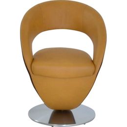 K+w Komfort & Wohnen K+W Komfort & Wohnen Esszimmerstuhl &raquo;Wave, Drehstuhl&laquo; () Design-Drehstuhl, Drehteller in Metall edelstahloptik, Farbkombination gelb B/H/T: 62cm x 