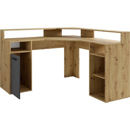 ByLiving Gamingtisch &raquo;Fox&laquo; Breite 139 cm, moderner Eck-Schreibtisch grau B/H/T: 139cm x 91cm x 139cm