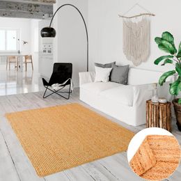 OTTO home Teppich &raquo;Bjarka, Handwebteppich&laquo; rechteckig 10 mm H&ouml;he meliert, 100% Jute, handgewebt, auch als L&auml;ufer & in rund erh&auml;ltlich beige Jute B : 