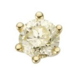Firetti Damen Single-Ohrstecker &raquo;Schmuck Geschenk Gold 585 Ohrschmuck einzeln Solit&auml;r&laquo; mit Brillant - Krappenfassung gold 5mm, 0,25 P2 = erkennbare 