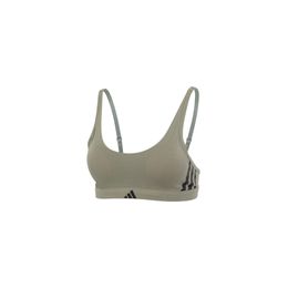 adidas Sportswear BH 'Essentials' Damen Gr&ouml;&szlig;e 100 khaki / schwarz