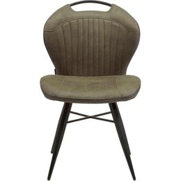 OMG Design Esszimmerstuhl &raquo;Mace&laquo; (Set) 2 Stk.Lederoptik, pflegeleicht, mit praktischem Griff gr&uuml;n Stoff B/H/T: 53cm x 87cm x 61cm, 2 Stk., Stoff uni