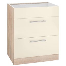 Wiho-K&uuml;chen wiho K&uuml;chen Kochfeldumbauschrank &raquo;Flexi2&laquo; beige B/H/T: 60cm x 82cm x 57cm