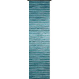 Weckbrodt-Gardinen Schiebegardine &raquo;Antoni&laquo; Paneelwagen 1 Stk. tlg. Raumteiler, strukturierte Oberfl&auml;che, halbtransparent, Store blau Polyester 245cm, Paneelwagen, 60cm