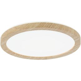 Paulmann LED Panel &raquo;Atria Shine 4000K IP44 rund&laquo; LED-Modul 1 Stk. Neutralwei&szlig; Backlight braun 1, &Oslash; 19cm H: 3cm, 1 Stk.